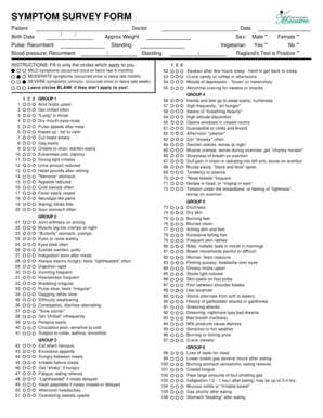Fillable Online SYMPTOM SURVEY FORM - Amazon Web Services Fax Email ...