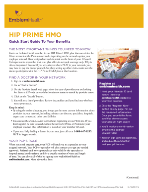 Fillable Online HIP PRIME HMO Fax Email Print - pdfFiller