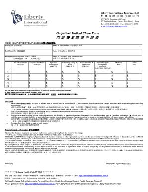 Fillable Online Outpatient Medical Claim Form Fax Email Print - pdfFiller