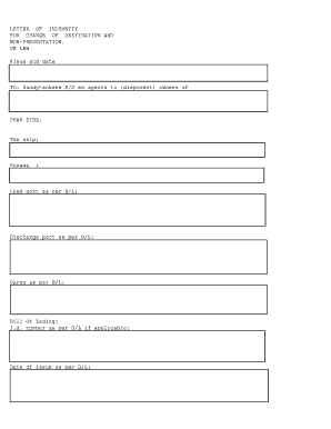 Fillable Online FOR CHANGE OF DESTINATION AND Fax Email Print - pdfFiller