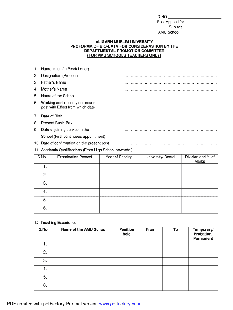 Fillable Online TENTATIVE PROFORMA Fax Email Print - pdfFiller