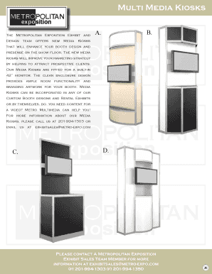 Fillable Online Multi Media Kiosks Fax Email Print - pdfFiller
