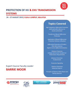 Fillable Online PROTECTION OF HV & EHV TRANSMISSION Fax Email Print ...