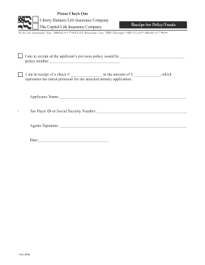 Fillable Online 1 Liberty Bankers Life Insurance Company 1 The Capitol ...