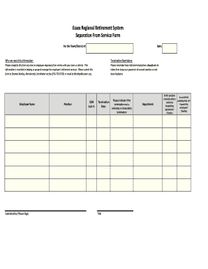 Fillable Online Please complete this form any time an employee ...