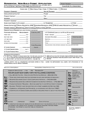 Fillable Online RESIDENTIAL NEW-BUILD PERMIT PPLICATION Fax Email Print ...
