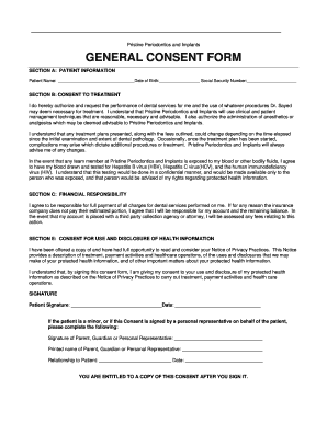 Fillable Online GENERAL CONSENT FORM - Dr Sayed Fax Email Print - pdfFiller