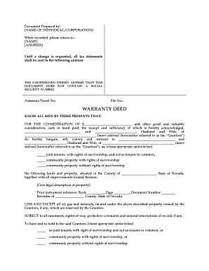 Fillable Online Document Prepared by: NAME OF INDIVIDUAL/CORPORATION ...