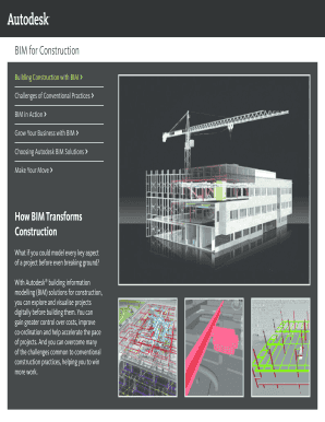 Fillable Online BIM for Construction - Autodesk Fax Email Print - pdfFiller