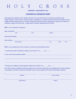 Fillable Online HOLY CROSS - ApplyWeb Fax Email Print - pdfFiller