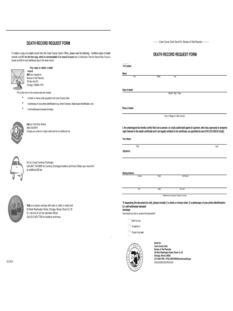 Fillable Online Death Request Englishdoc Fax Email Print - pdfFiller