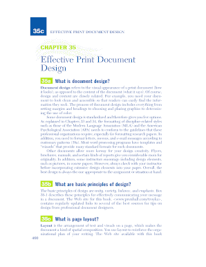 Fillable Online EFFECTIVE PRINT DOCUMENT DESIGN Fax Email Print - pdfFiller