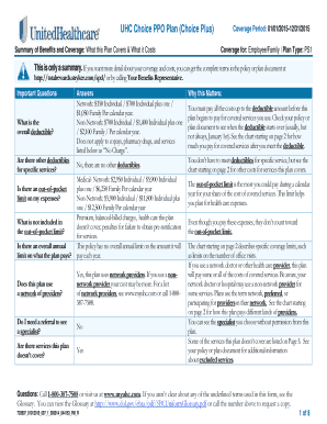Fillable Online UHC Choice PPO Plan (Choice Plus) Fax Email Print ...