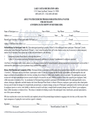 Fillable Online Adult Water Fax Email Print - pdfFiller