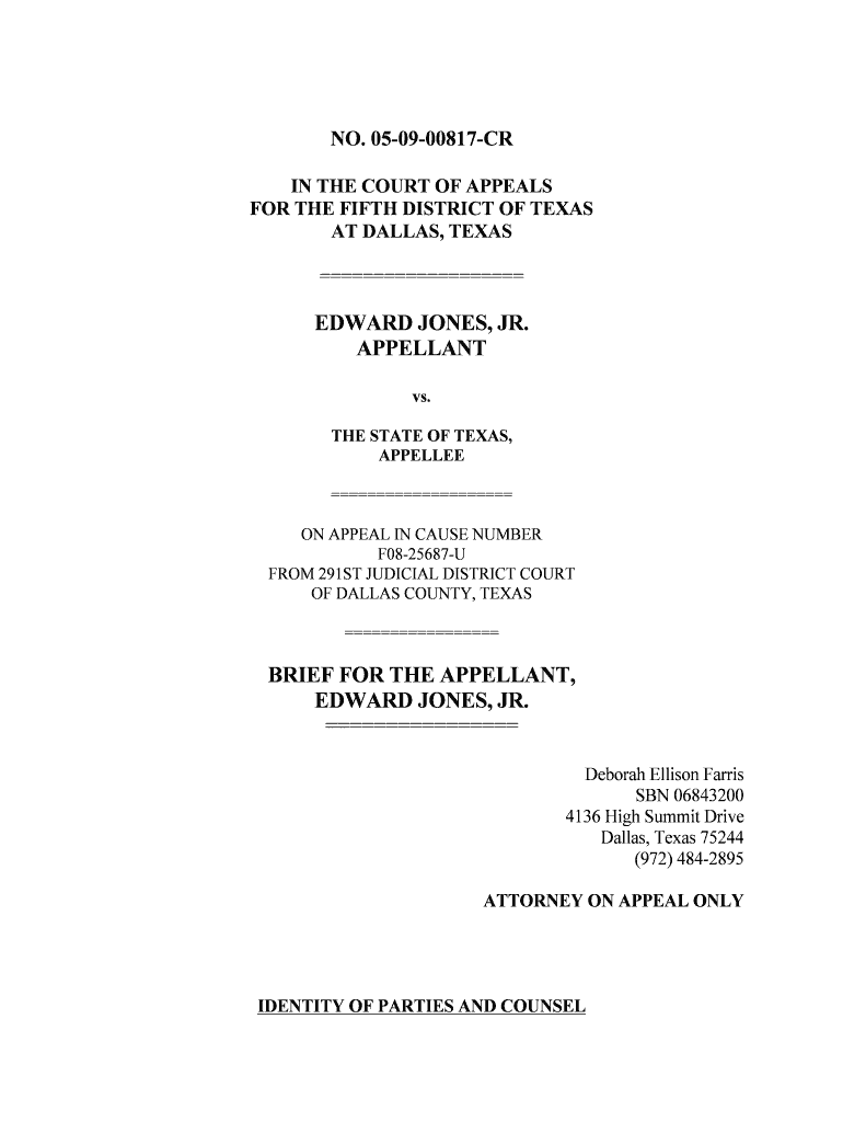 Fillable Online EDWARD JONES, JR Fax Email Print - pdfFiller