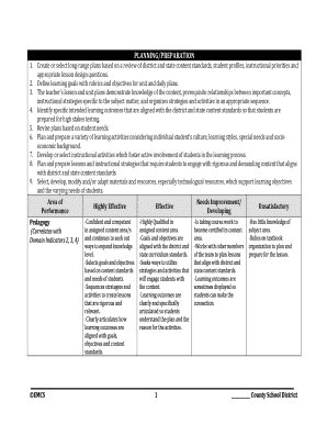Fillable Online The teachers lesson and unit plans demonstrate ...