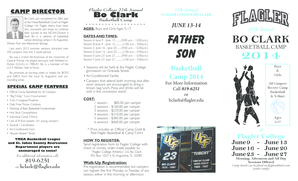 Fillable Online athletics flagler Bo Clark - Flagler Athletics ...