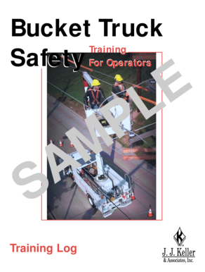 Fillable Online Bucket Truck Safety Training - J J Keller Fax Email ...