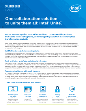 Fillable Online Intel Unite Fax Email Print - pdfFiller