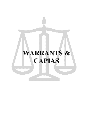 Fillable Online WARRANTS & CAPIAS Fax Email Print - pdfFiller