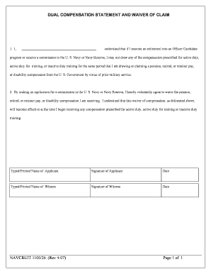Fillable Online Of 1 - Naval Forms Online Fax Email Print - pdfFiller