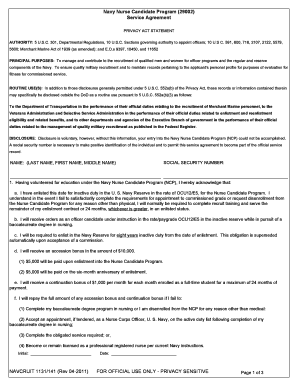 Navy Nurse Candidate Program - Fill Online, Printable, Fillable, Blank ...