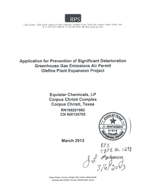 Fillable Online epa Equistar Chemicals (Corpus Christi Complex ...
