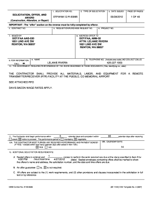Fillable Online faaco faa rfo aviation form Fax Email Print - pdfFiller