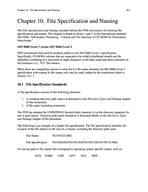 Fillable Online pds nasa Chapter10 - File Specification and Naming - the Planetary Data ...