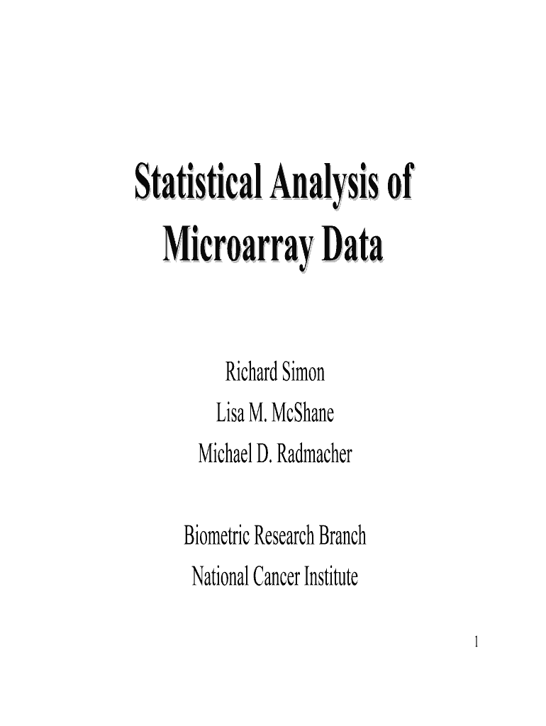 Microarray Data: Fill out & sign online | DocHub
