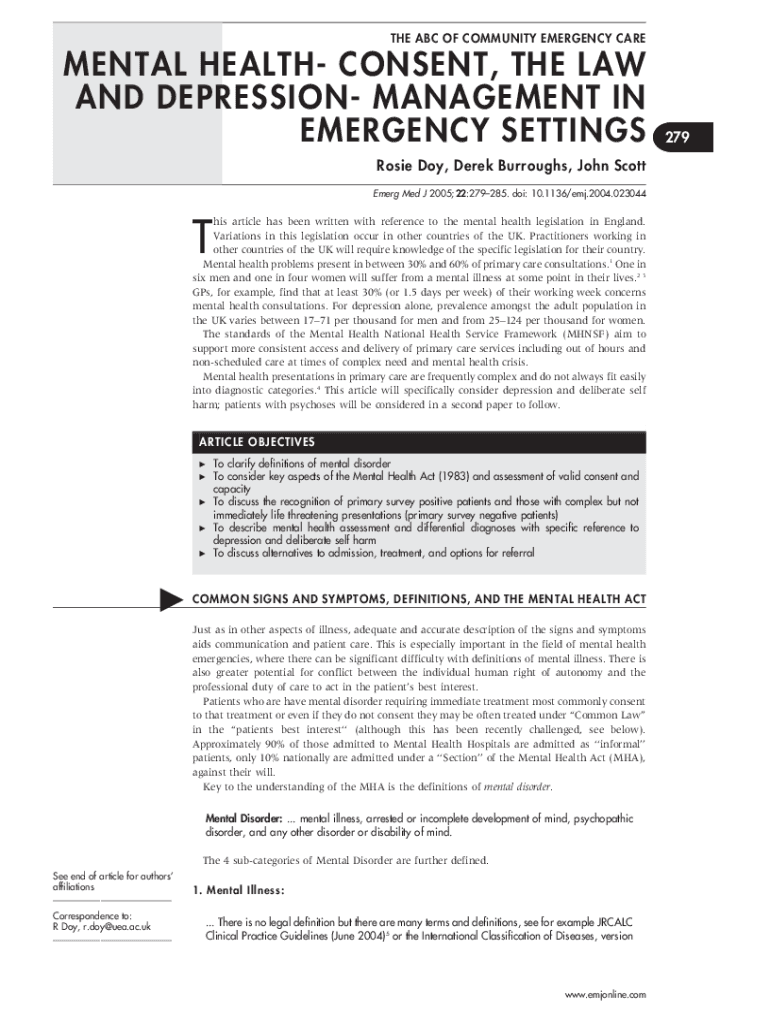 Pubmed ncbi nlm nih 15788835Mental Health- Consent, the law and ...