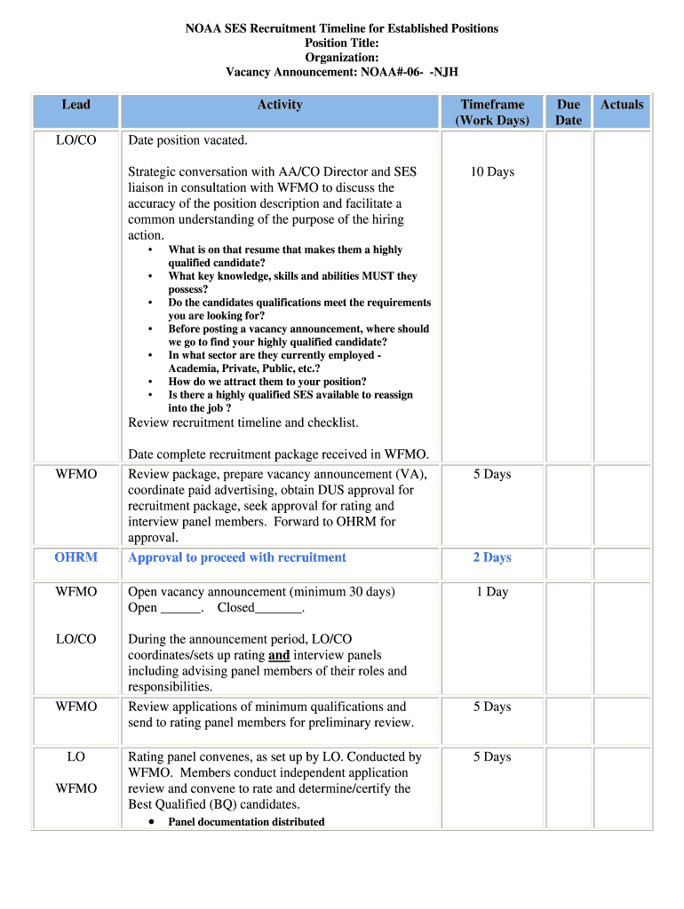 NOAA SES POSITIONS at OHRM - NOAA Workforce Management - wfm noaa: Fill ...