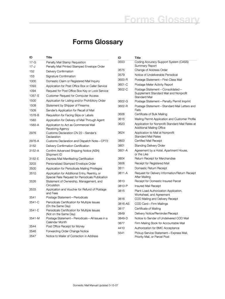 Fillable Online Forms Glossary Fax Email Print - pdfFiller