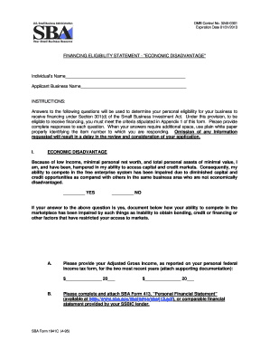 Fillable Online sba SBA Form 1941 C - Small Business Administration ...