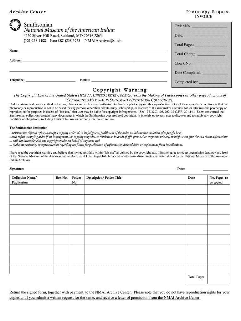 Fillable Online Photocopy Request Form Fax Email Print - pdfFiller