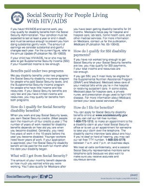 Fillable Online ssa Social Security For People Living Fax Email Print ...