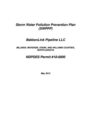 Fillable Online blm XIX. Stormwater Pollution Prevention Plan (SWPPP ...