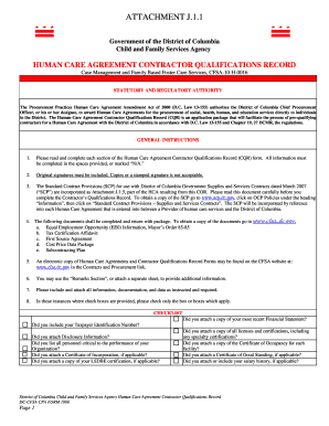 Fillable Online dc cfsa contact & procurement form Fax Email Print ...