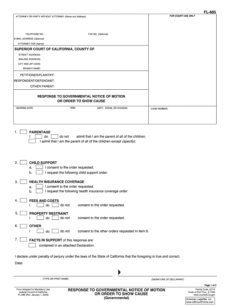 Fl 685: Fill out & sign online | DocHub