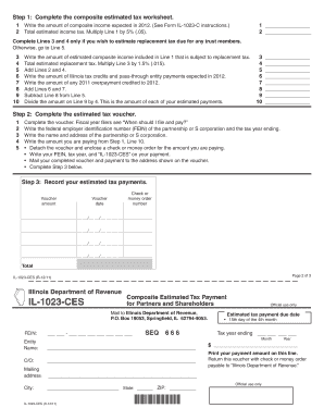 Il 1120es Il 1023 Ces - Fill Online, Printable, Fillable, Blank | pdfFiller