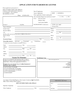 Iowa Department Of Inspections And Appeals Warehouse License Form ...