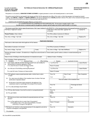 Fillable Online Petition for Removal - Grocery Store (Form: 805-GS) Fax ...