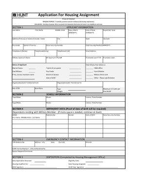 Fillable Online Application for Langley Privatized Housing Fax Email ...