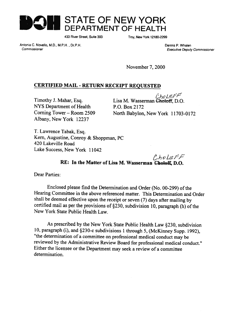 Lisa wasserman: Fill out & sign online | DocHub