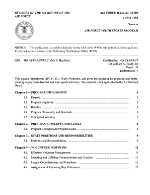 Fillable Online AFMAN 34-804 - Air Force Link Fax Email Print - pdfFiller