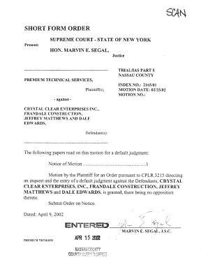 Fillable Online decisions courts state ny CPLR 3213(a)'s Timing ...