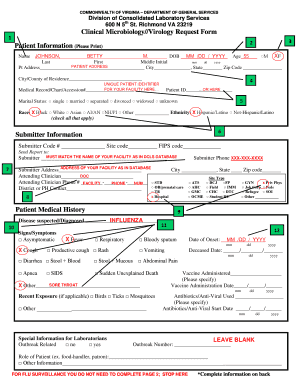 Fillable Online vdh virginia How to Fill Out the Lab Specimen Form ...
