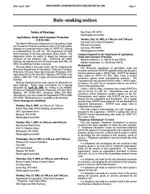 WISCONSIN ADMINISTRATIVE REGISTER NO - Docs Legis Wisconsin - Fill and Sign Printable Template ...