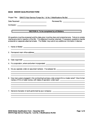 Fillable Online brazos 00420 BIDDER QUALIFICATION FORM - Brazos River ...
