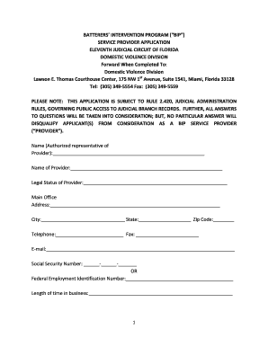 Fillable Online jud11 flcourts RFP 2012-01 Application - Eleventh Judicial Circuit - jud11 ...